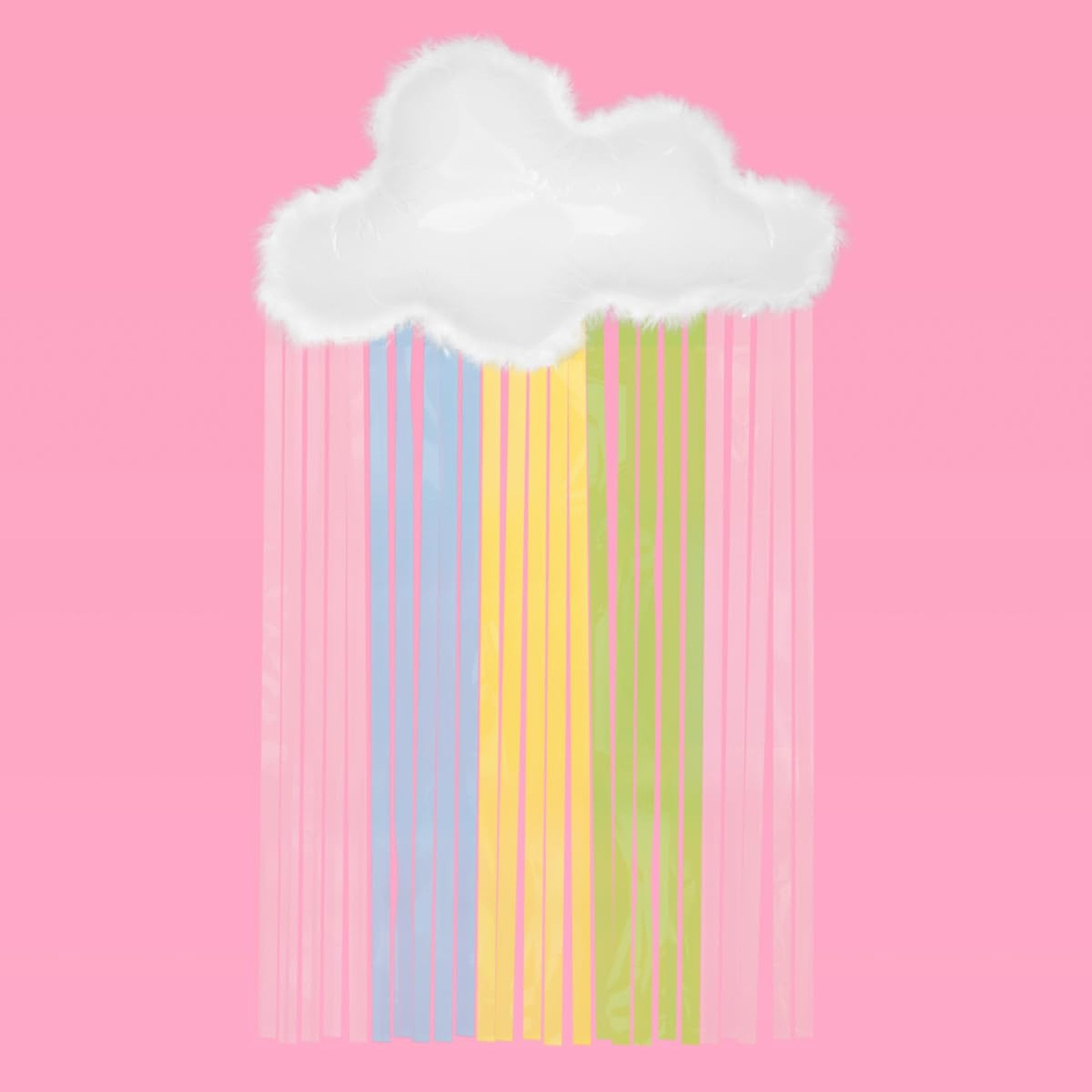 Rainbow Fringe Balloon Trim - 27" Birthday Party Decorations ...