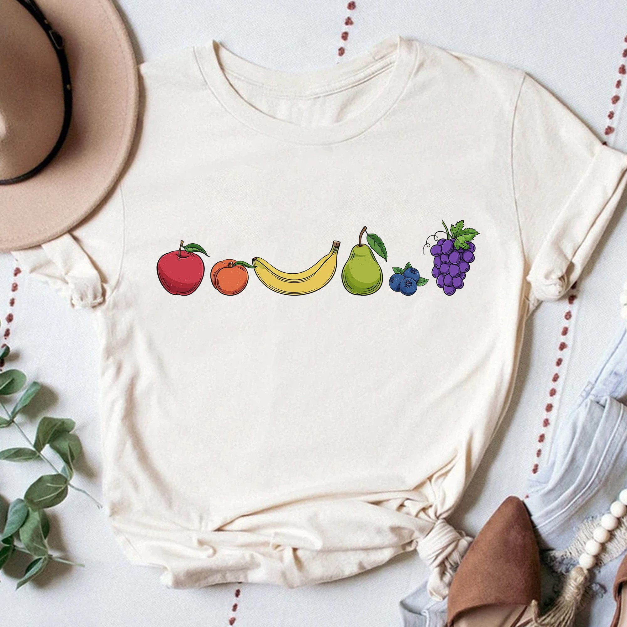 Rainbow Fruity Lgbt Shirt, LGBTQ Fruits Shirt, Pride Month Shirt, Ally ...