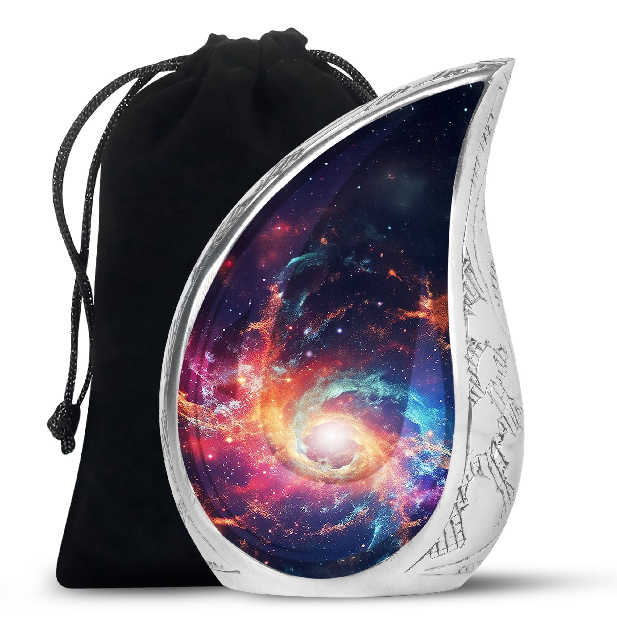 Rainbow Galaxy Cremation Urn, Large Urns for Human Ashes Adult Male ...