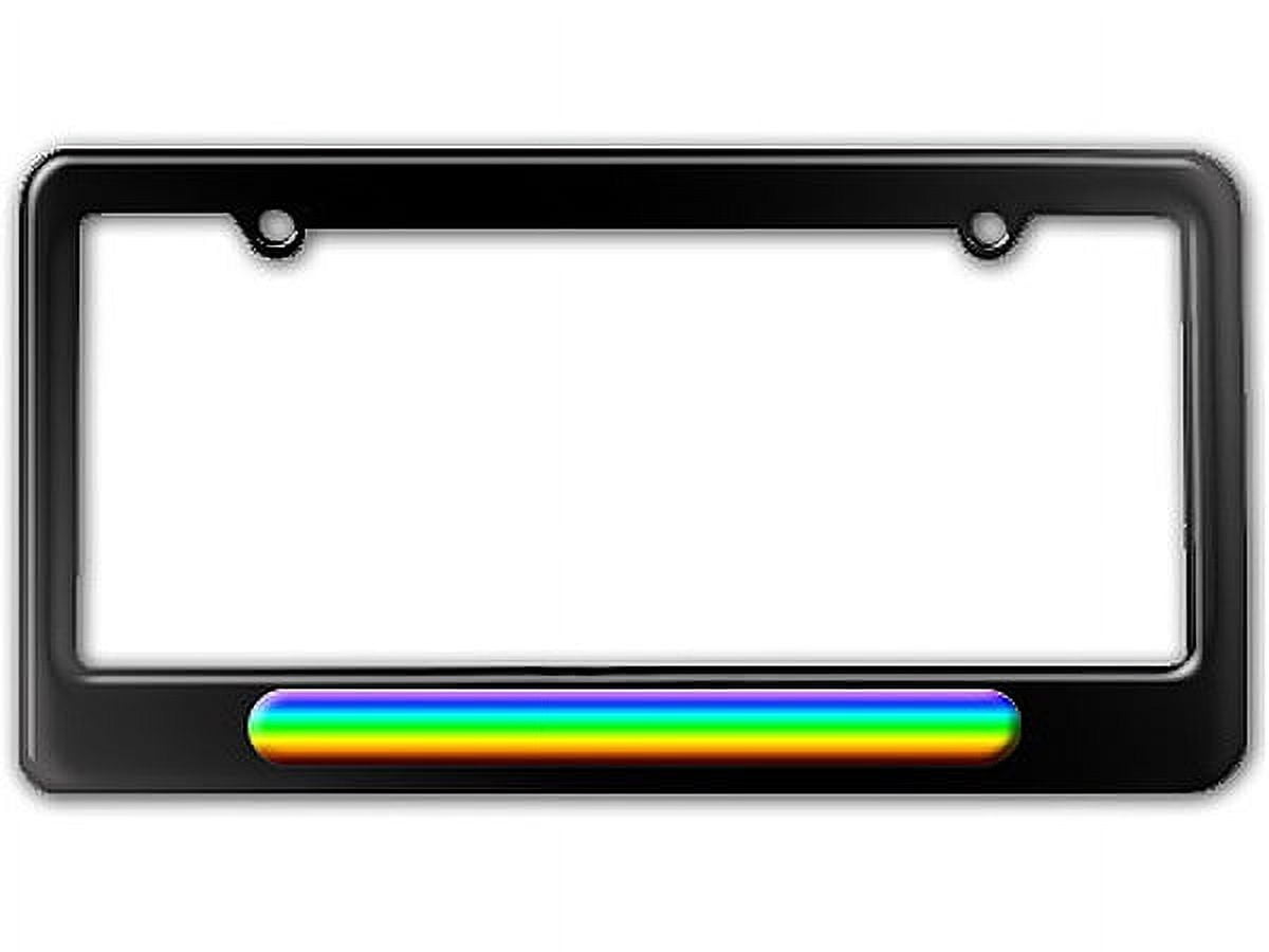 Rainbow - Gay Lesbian License Plate Frame - Walmart.com