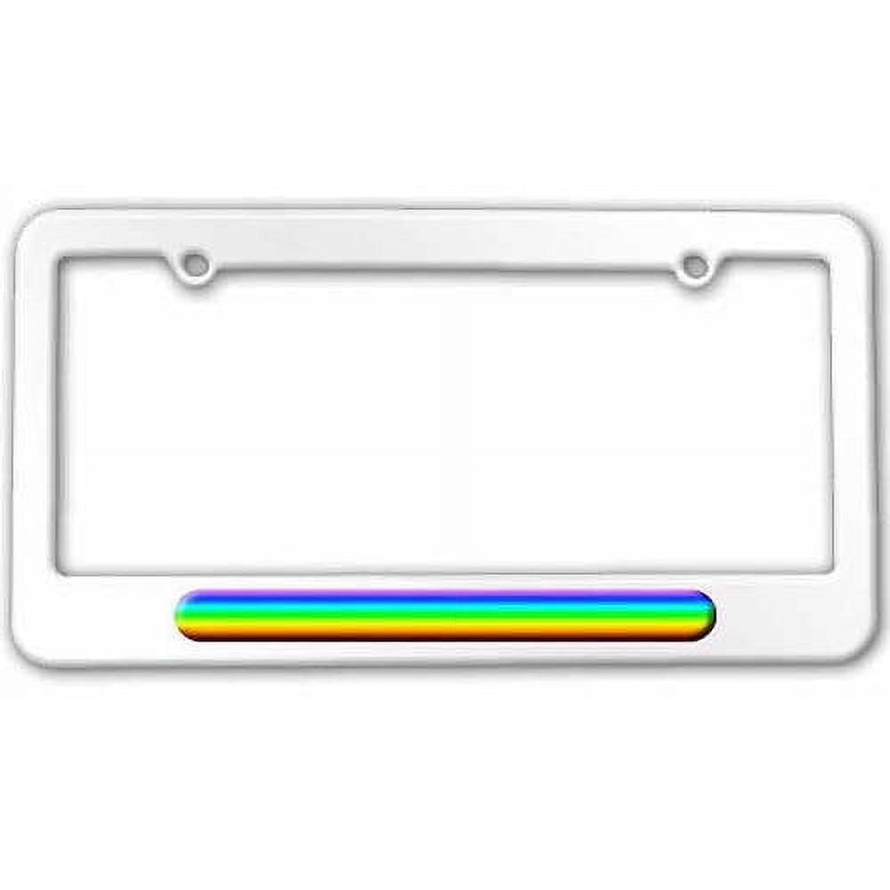 Rainbow, Gay Lesbian License Plate Tag Frame, Multiple Colors - Walmart.com