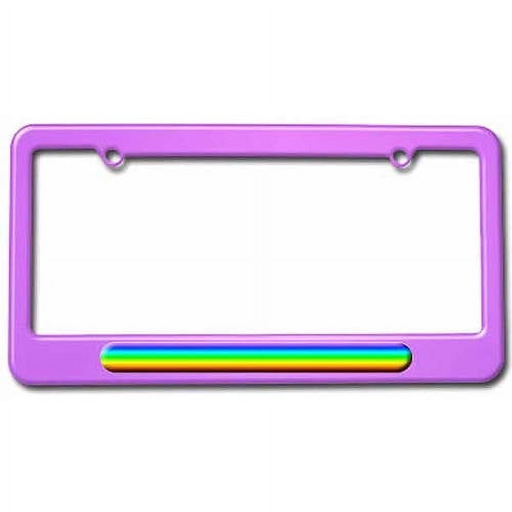 Rainbow, Gay Lesbian License Plate Tag Frame, Multiple Colors - Walmart.com