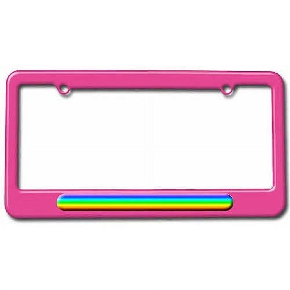 Rainbow, Gay Lesbian License Plate Tag Frame, Multiple Colors - Walmart.com