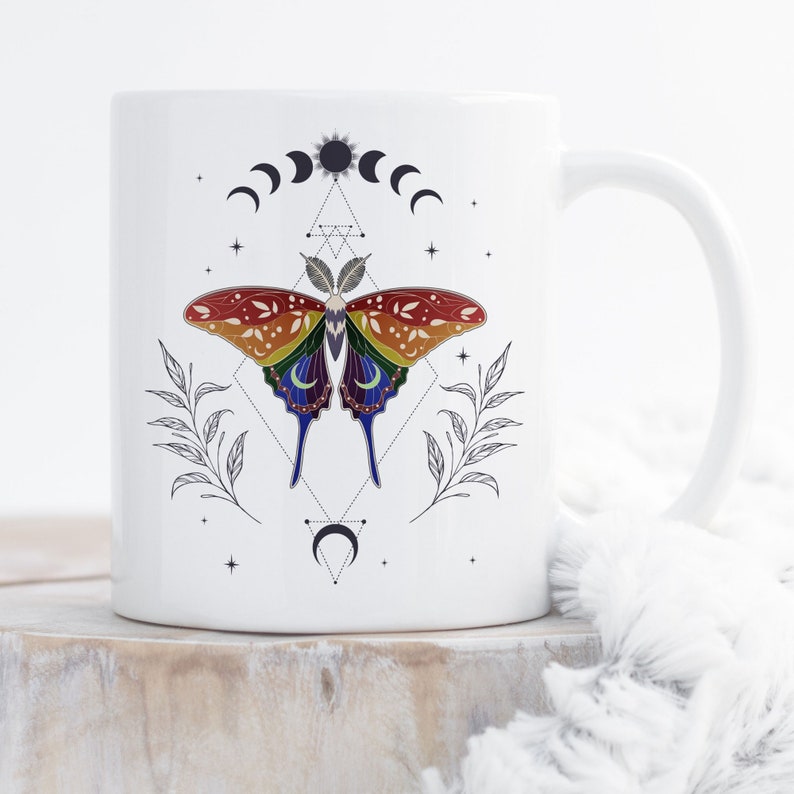 Rainbow Gay Pride Coffee Mug, Rainbow Flag Gift, LGBTQ Pride Festival ...