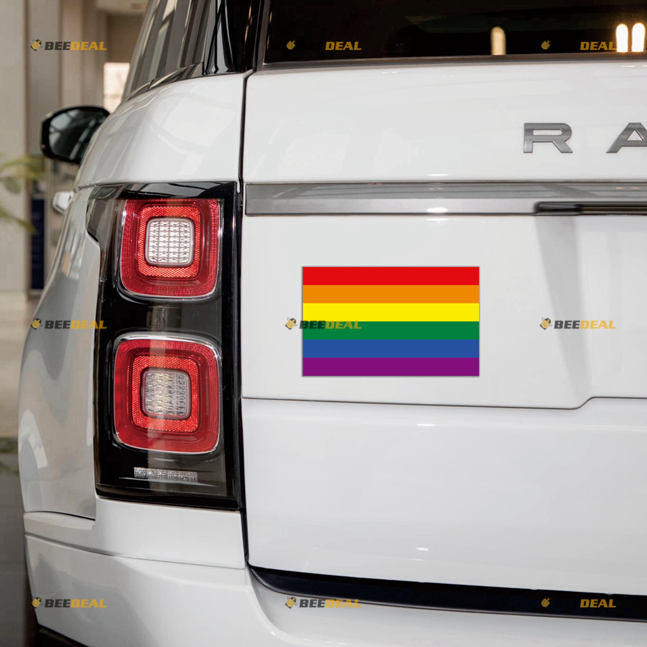 Rainbow Gay Pride Movement Flag Car Magnet Magnetic Sticker Decal - 4 ...