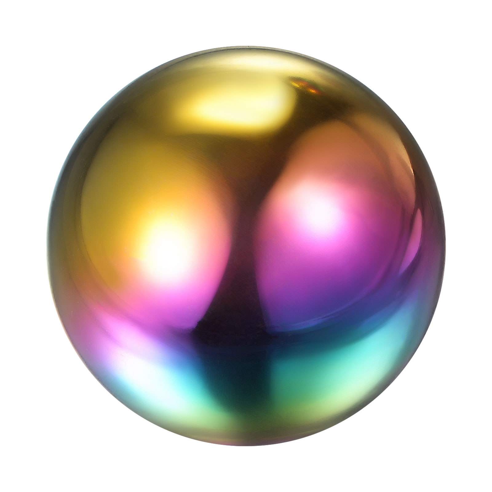 Rainbow Gazing Ball 6 Inch 150mm Polished Hollow Ball, Stainless Steel ...