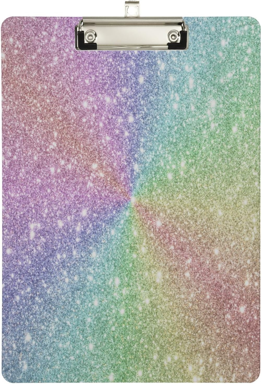 Rainbow Glitter Acrylic Clipboards 9" X 12.5" Long Clipboard With Low ...