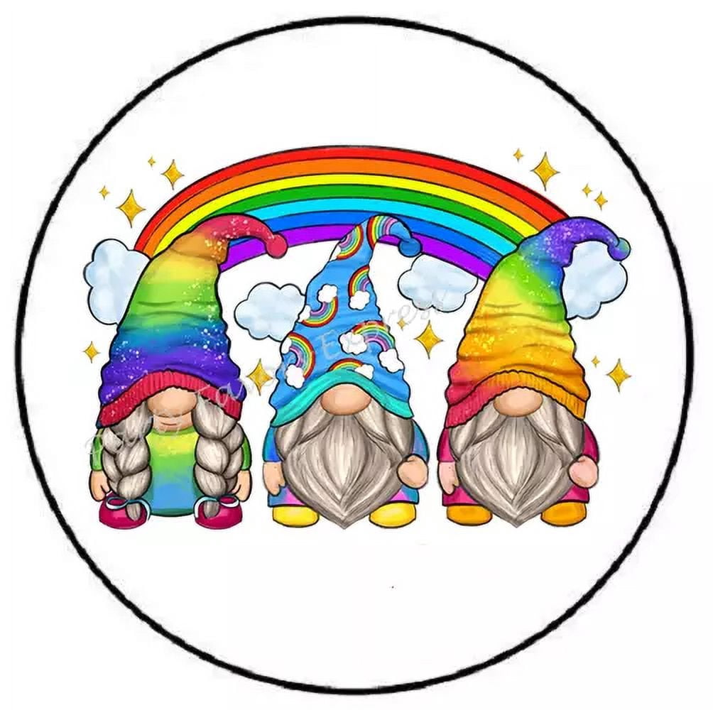 Rainbow Gnomes Sticker Party Favors Sticker Envelope Seals Labels ...
