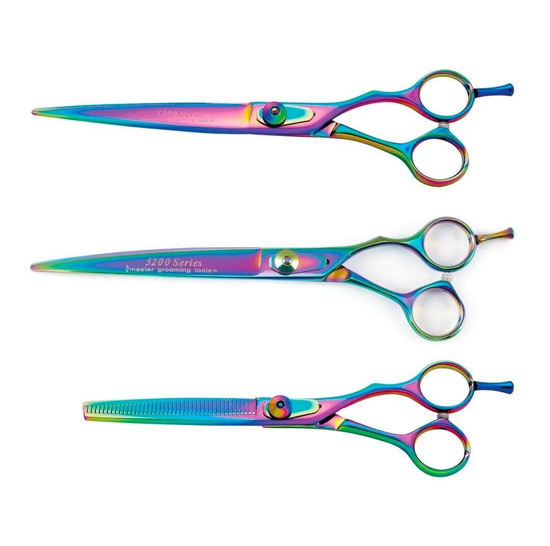 Rainbow Groomer Barber Stylist Shears Pro Scissors Remarkable Value ...