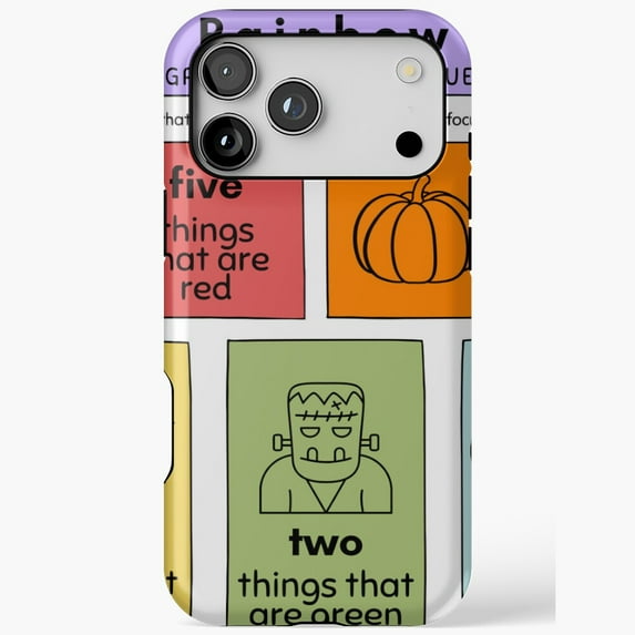 Rainbow Grounding Technique Calming Mindfulness Phone Case for iPhone ...