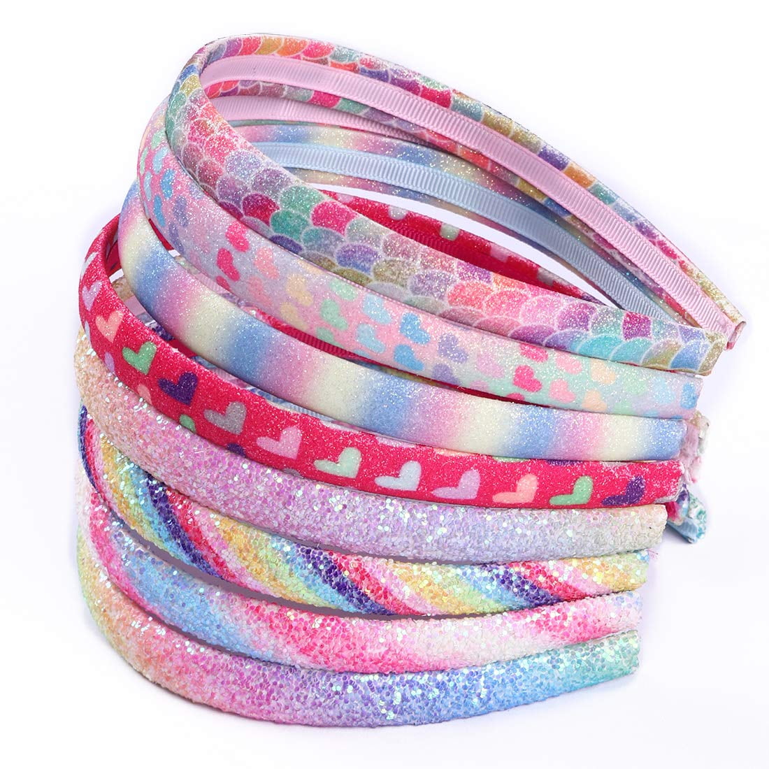 Rainbow Headbands 8 Pcs Sweet Hairband Children Head Bands For Girls ...