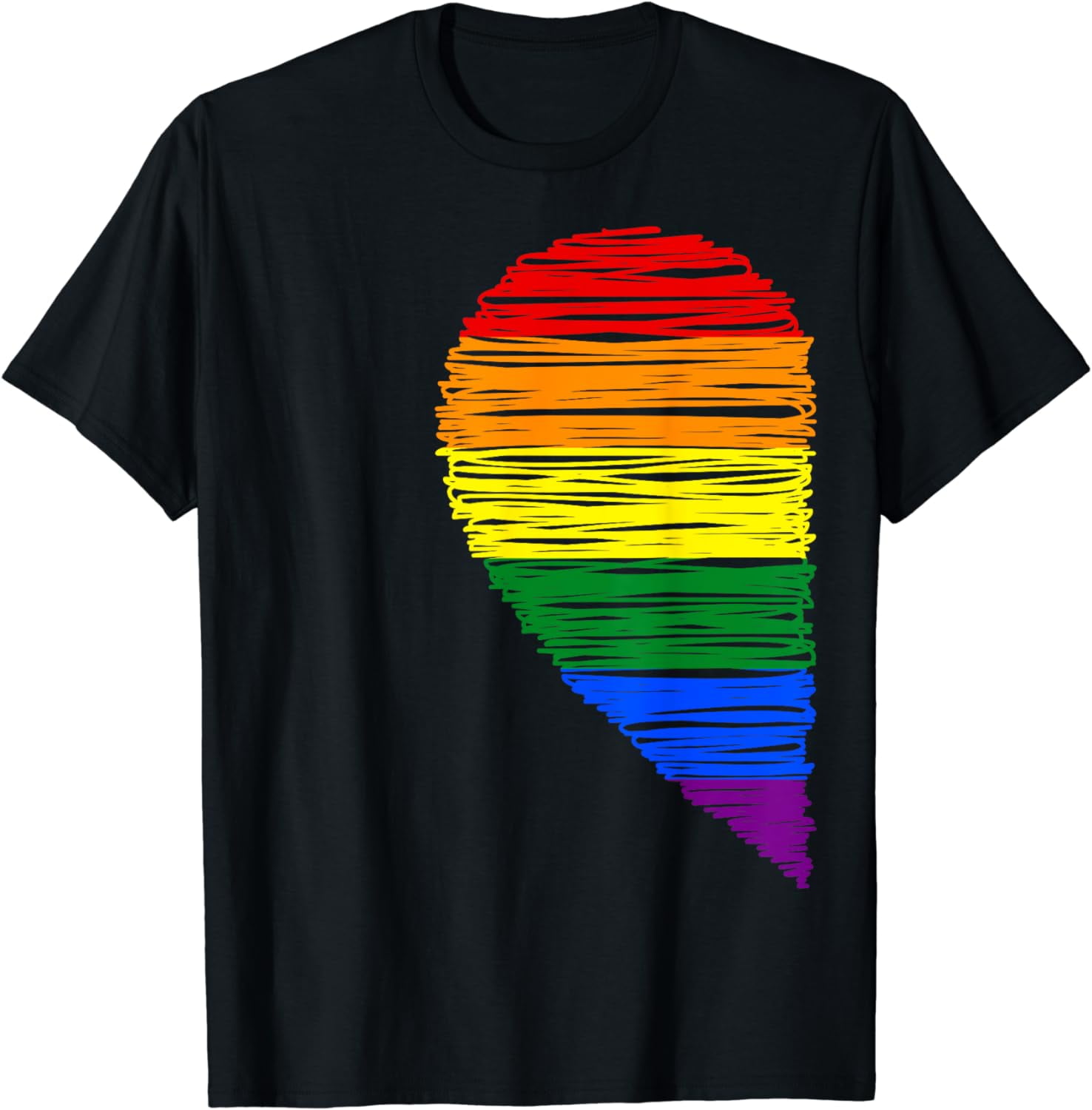 Rainbow Heart LGBT Matching Couple Day Pride Friends Gift T-Shirt ...
