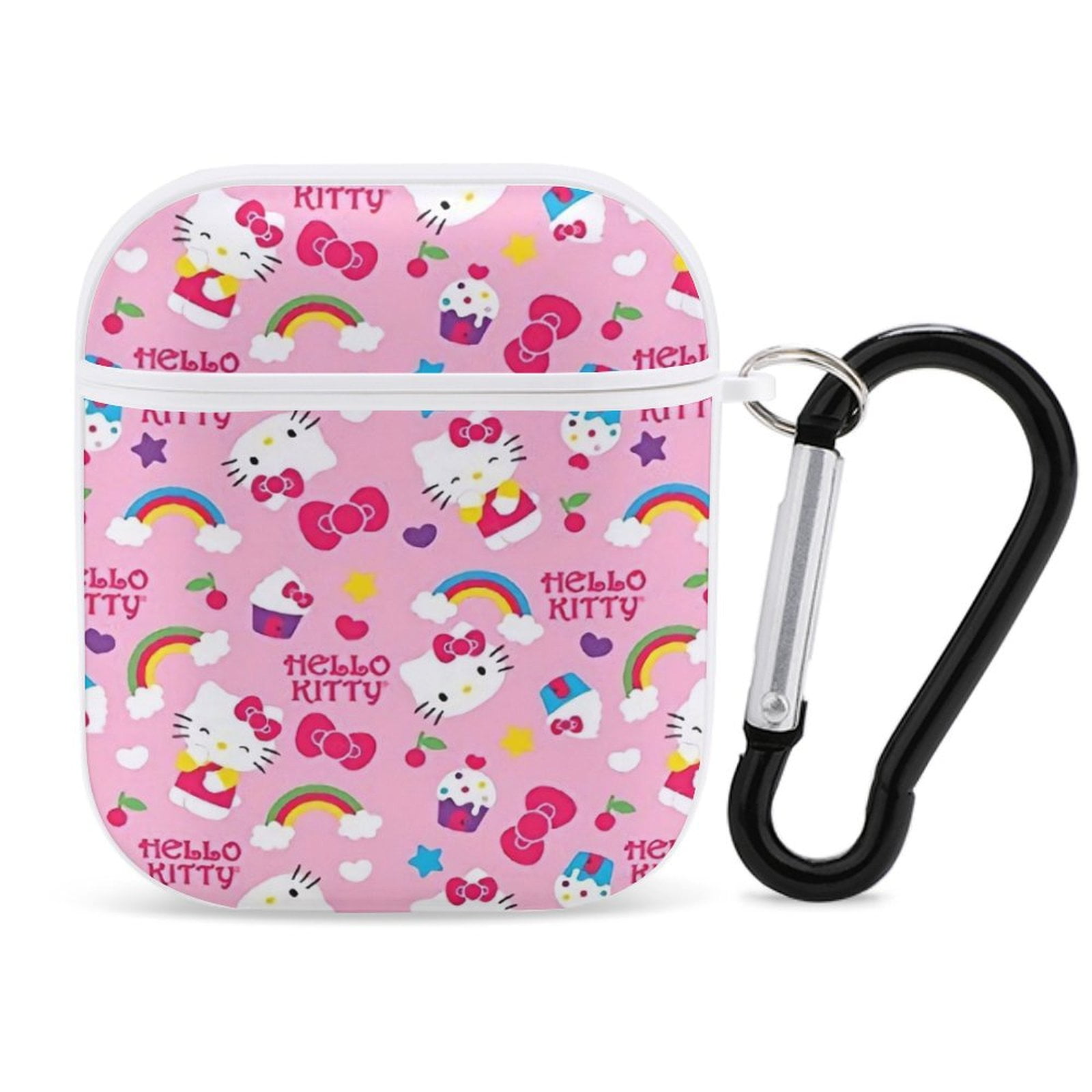 Rainbow Hello Kitty Case for AirPods Case Cover with Keychain,Cute ...