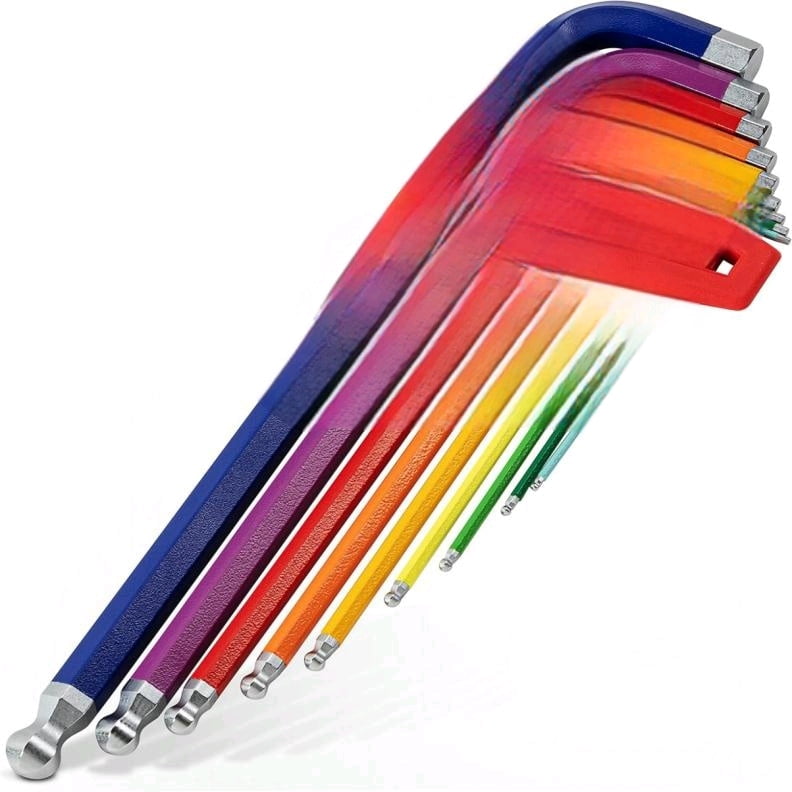 Rainbow Hex Key Set PB 212.LH-10 RB CN | 100% Swiss Made | 9-Piece ...