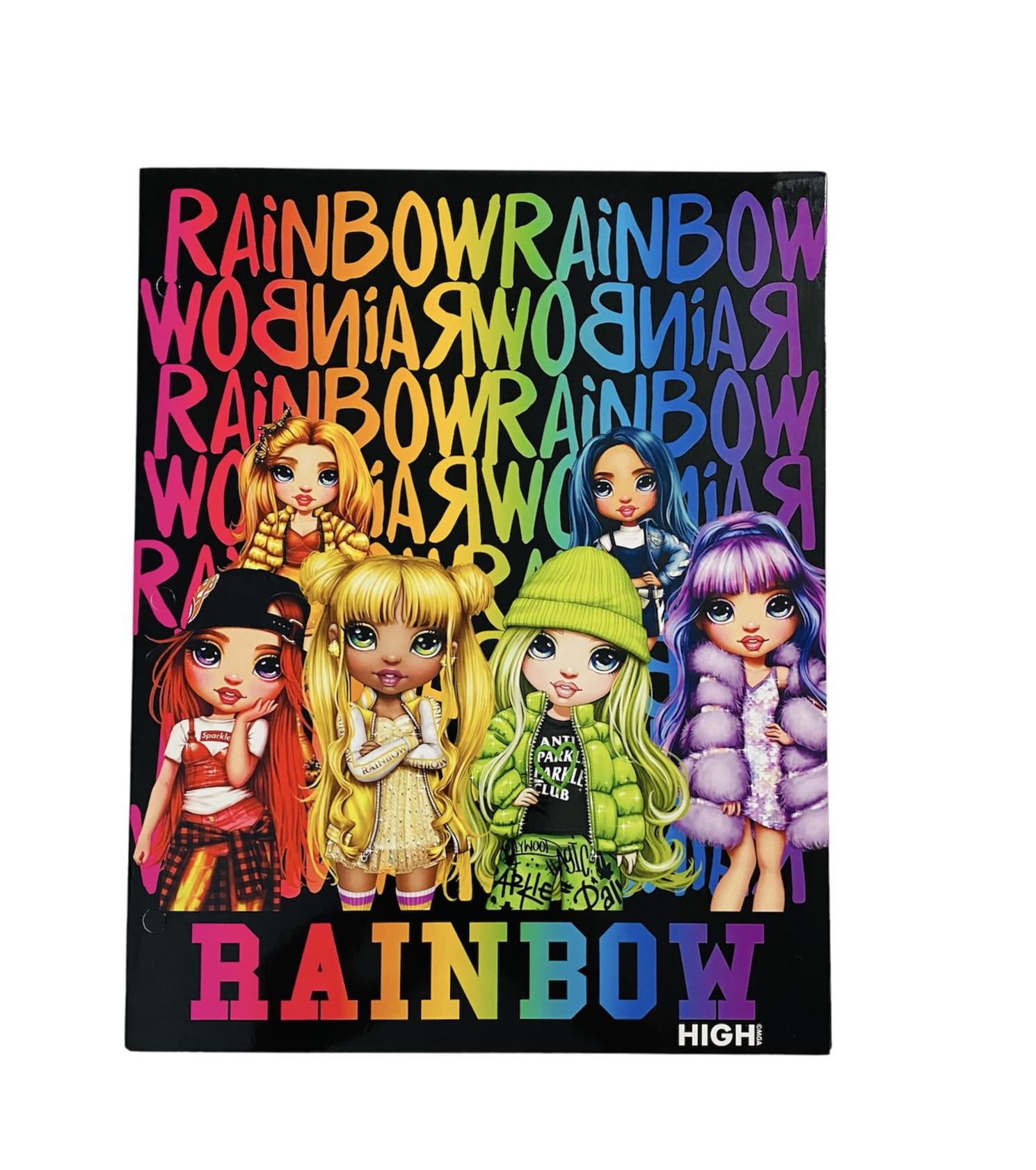 Rainbow High 2-Pocket Portfolio Folder - 1 Count - Walmart.com