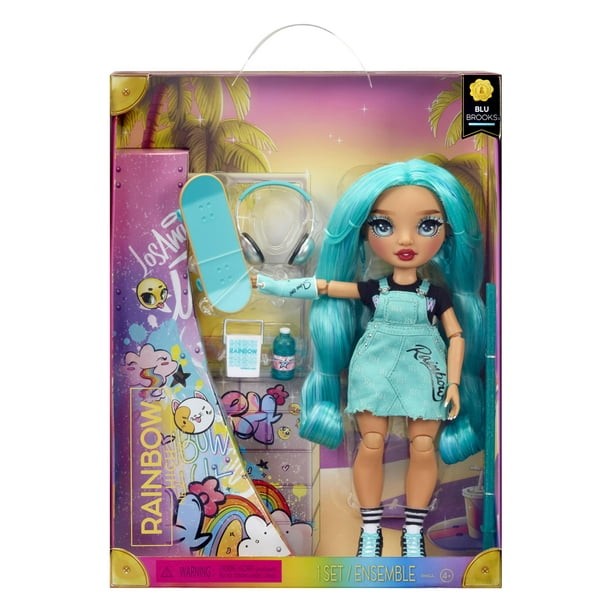 Rainbow High Blu - Blue Fashion Doll in Fashionable Outfit, Wearing a ...