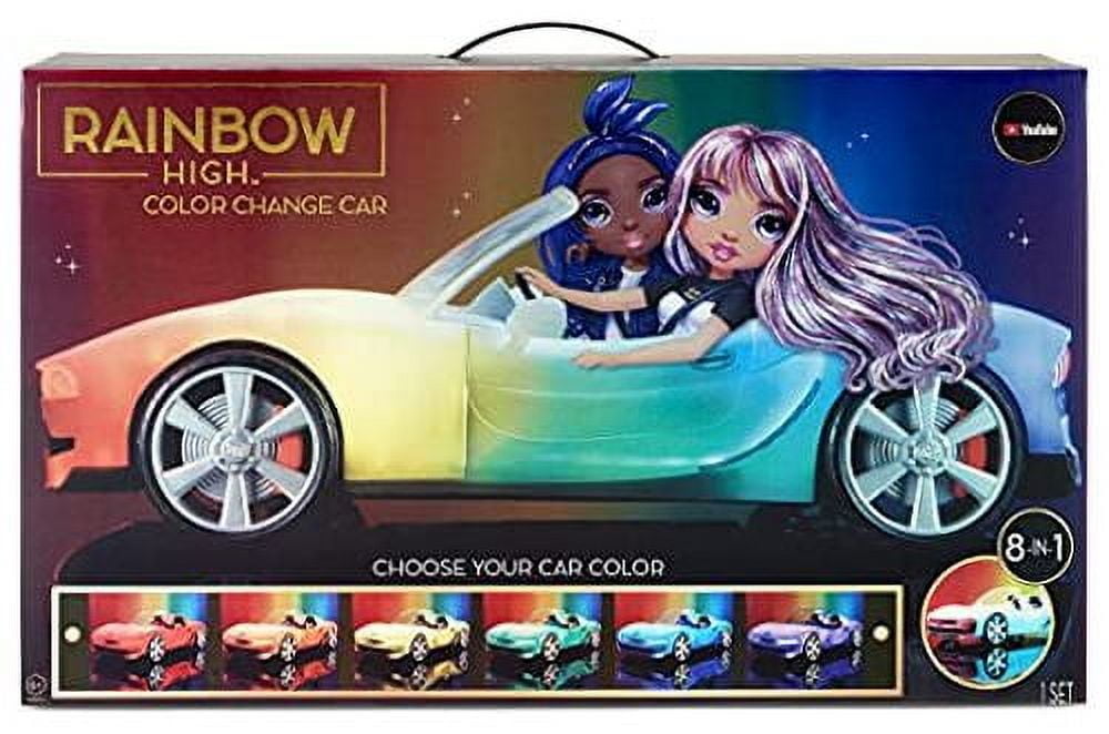 Rainbow High Convertible Color Change Car, 8-in-1 Light-Up, Multicolor ...