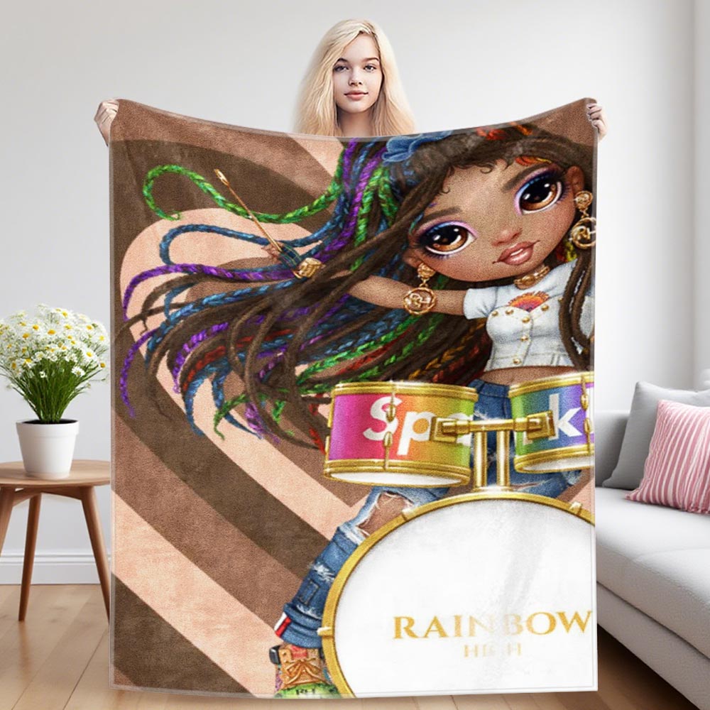 Rainbow High Dolls Blankets Throw Birthday Gift Christmas 60"X80" in ...