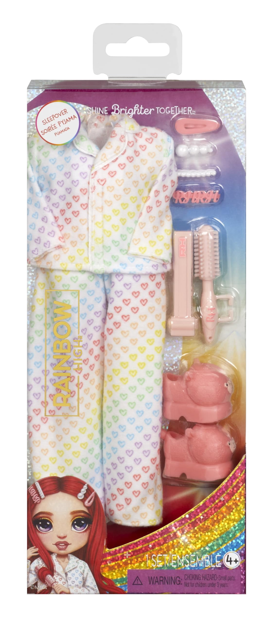 Rainbow High Fashion Pack, Sleepover Includes 1 Full PJ Outfit ...