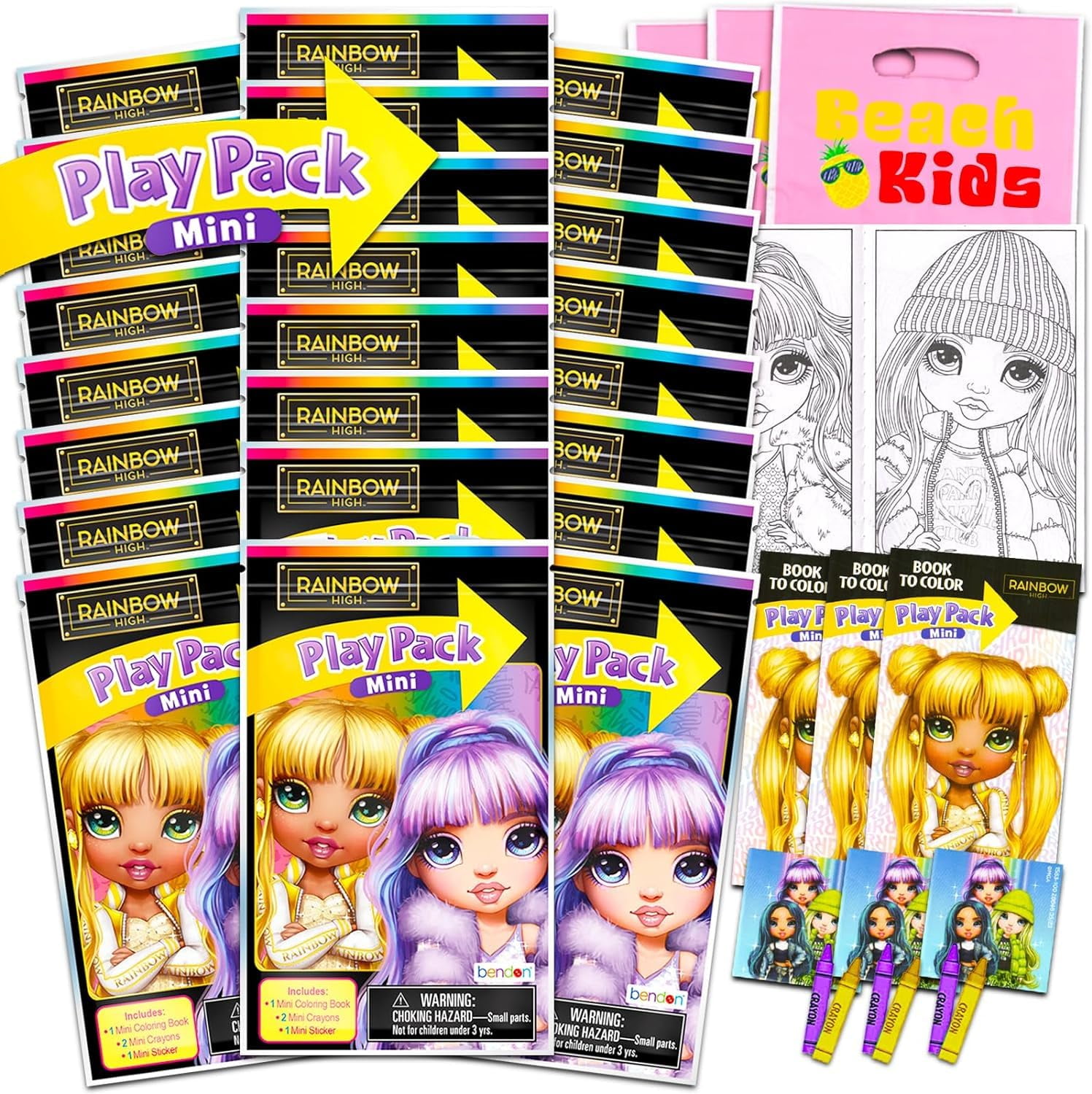 Rainbow High Mini Party Favors Set for H2FSDKids - Bundle with 24 Mini ...