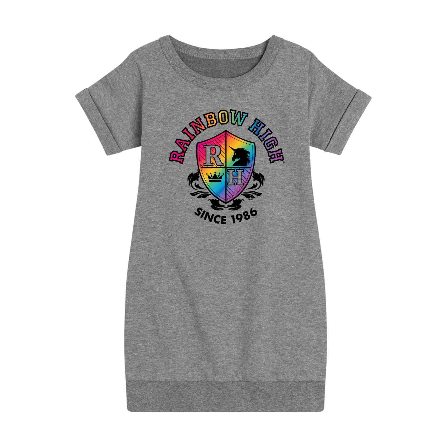 Rainbow High - School Crest - Toddler And Youth Girls Fleece Dress ...