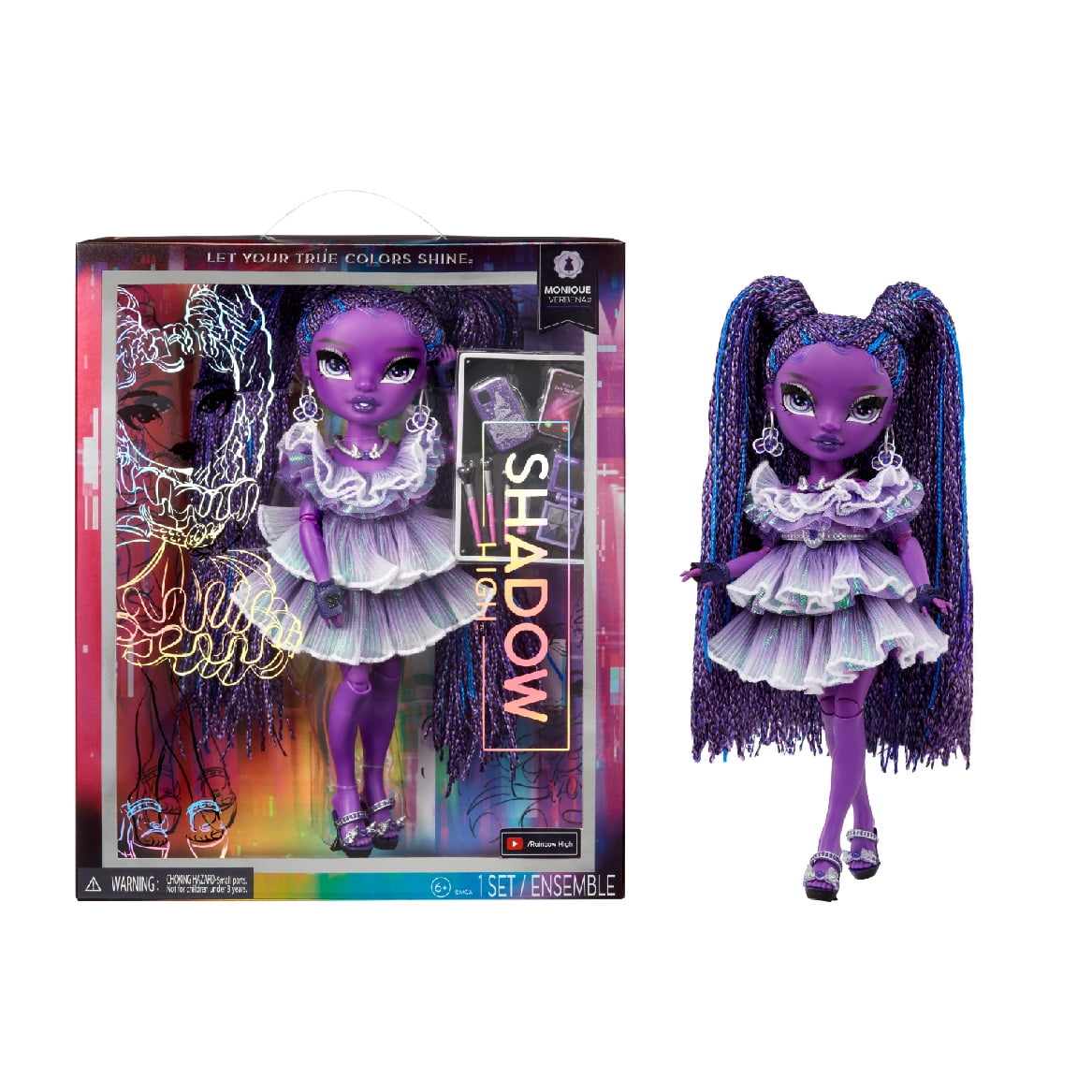 Rainbow High Designer Monique Verbena - Purple Fashion Doll with ...