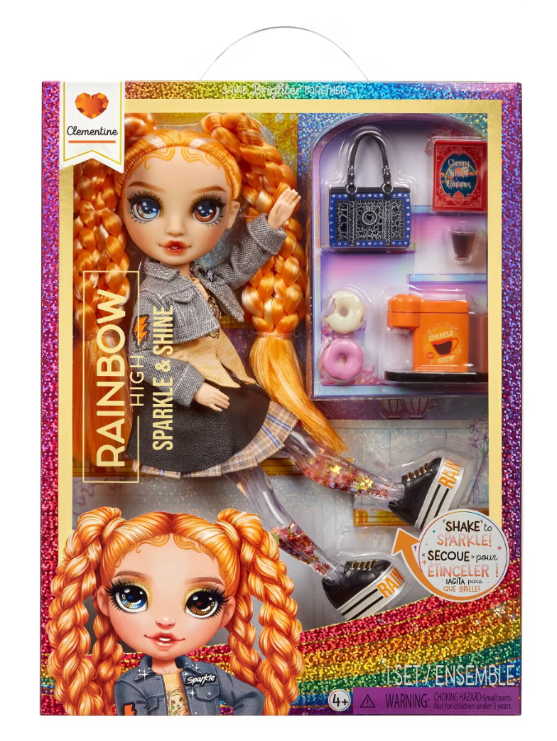 Rainbow High Sparkle & Shine Clementine Orange 11' Fashion Doll Toy New ...