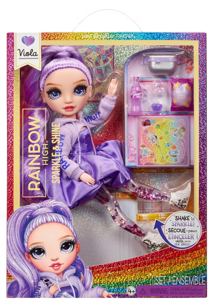 Rainbow High Sparkle & Shine Viola Doll - Walmart.com