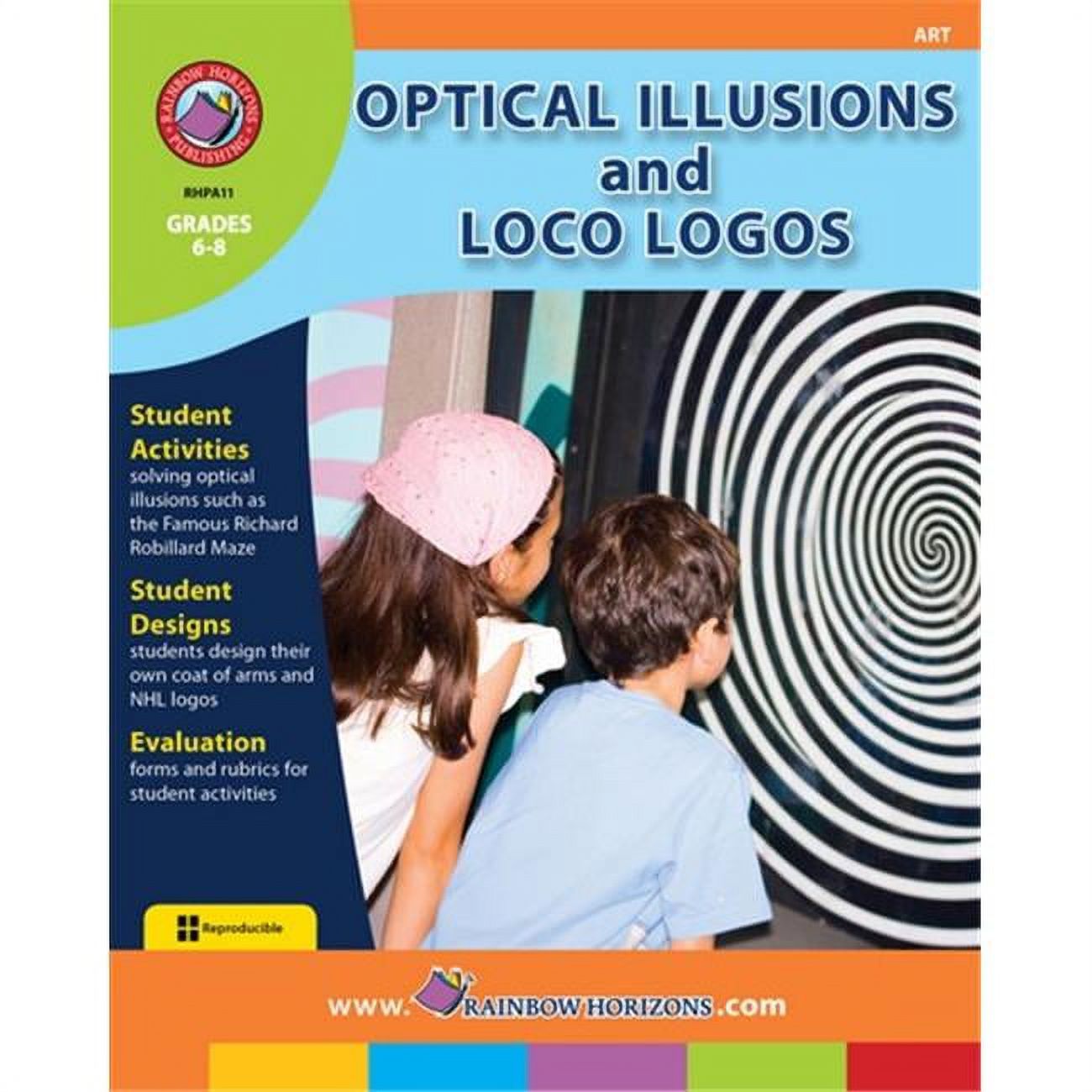 Rainbow Horizons Optical Illusions & Loco Logos - Walmart.com