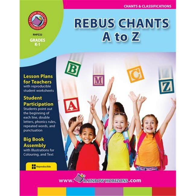 Rainbow Horizons Z22 Rebus Chants A to Z - Grade K to 1 - Walmart.com