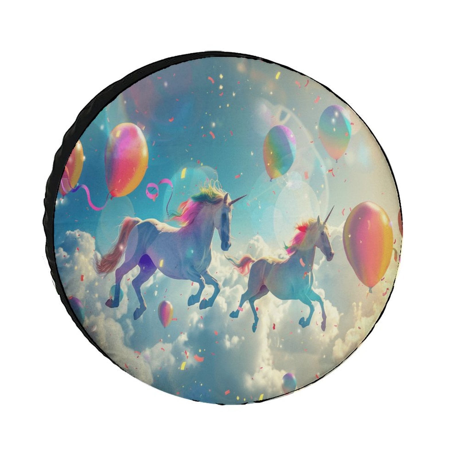 Rainbow Horse with Wings Spare Tire Cover,Universal Wheel Tire Cover ...