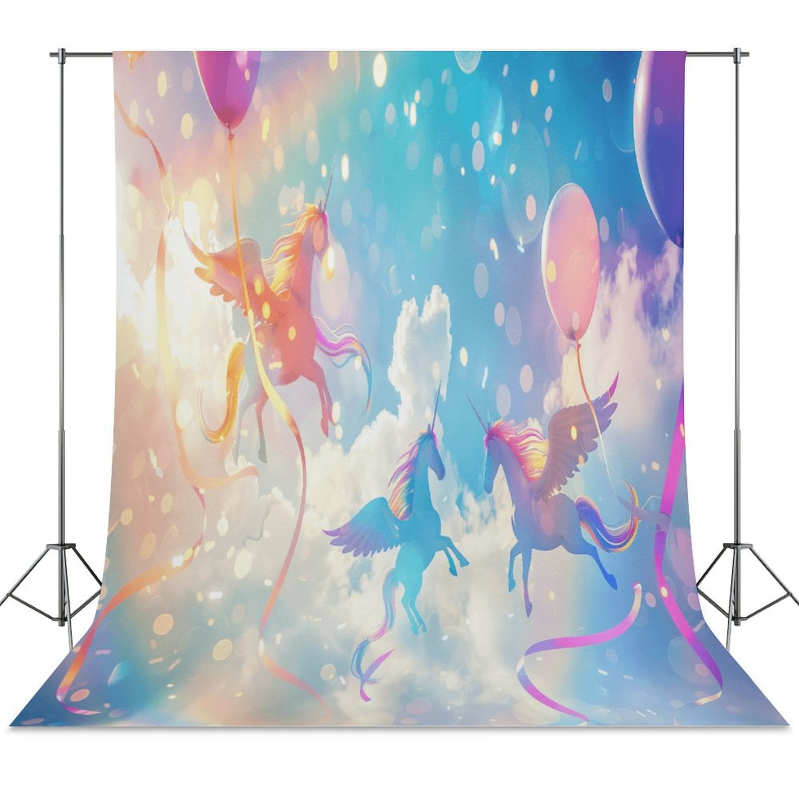 Rainbow Horse with Wings Spring Backdrop Backdrops for Photography ...
