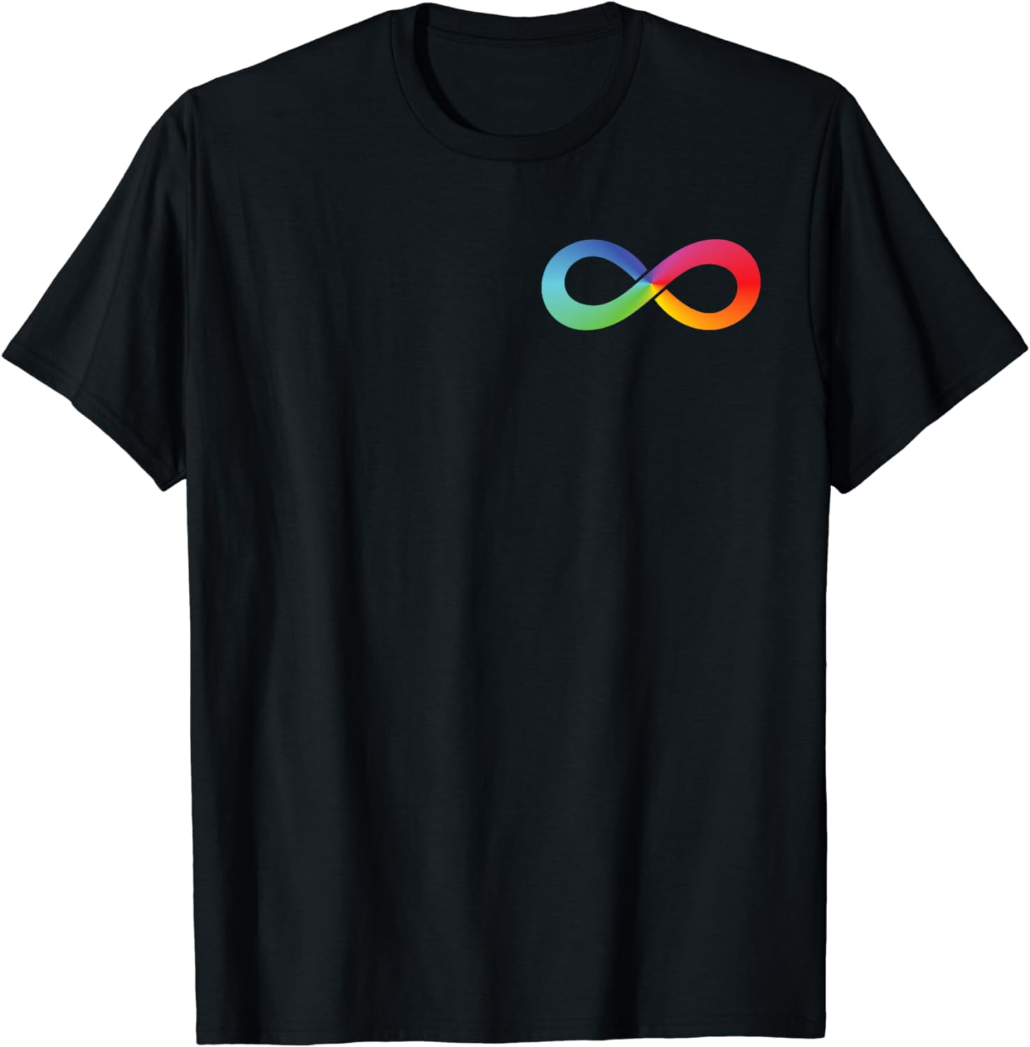 Rainbow Infinity Symbol Autism Awareness Neurodiversity T-Shirt ...
