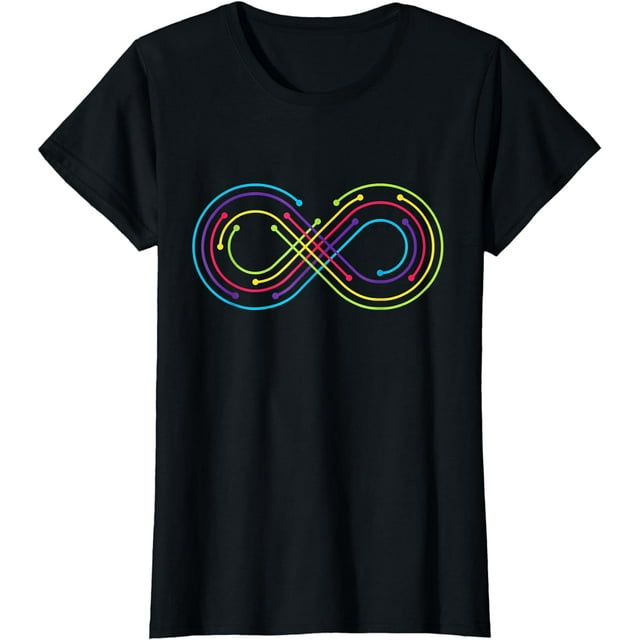 Rainbow Infinity Symbol Pride Autism Awareness Neurodiverse T-Shirt ...