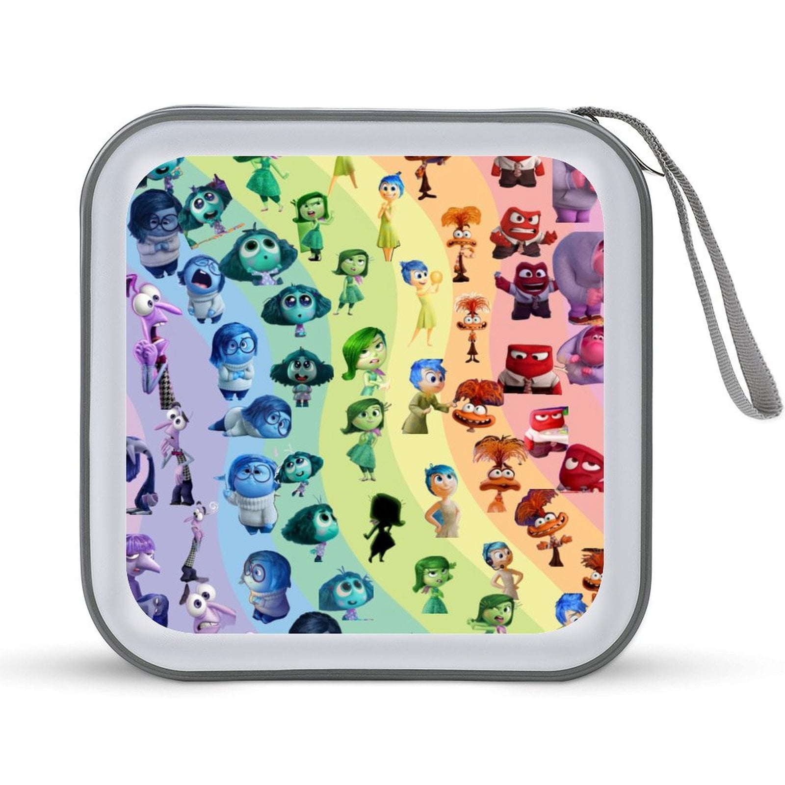 Rainbow Inside Out CD Case, 40 Capacity VCD/DVD Case Holders Wallet ...