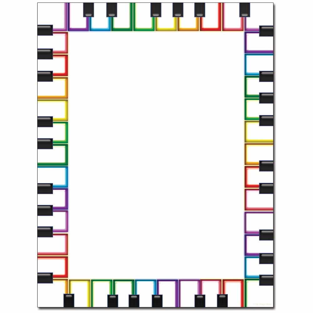 Rainbow Keyboard Letterhead Printer Paper, 80 Sheet Pack - Walmart.com