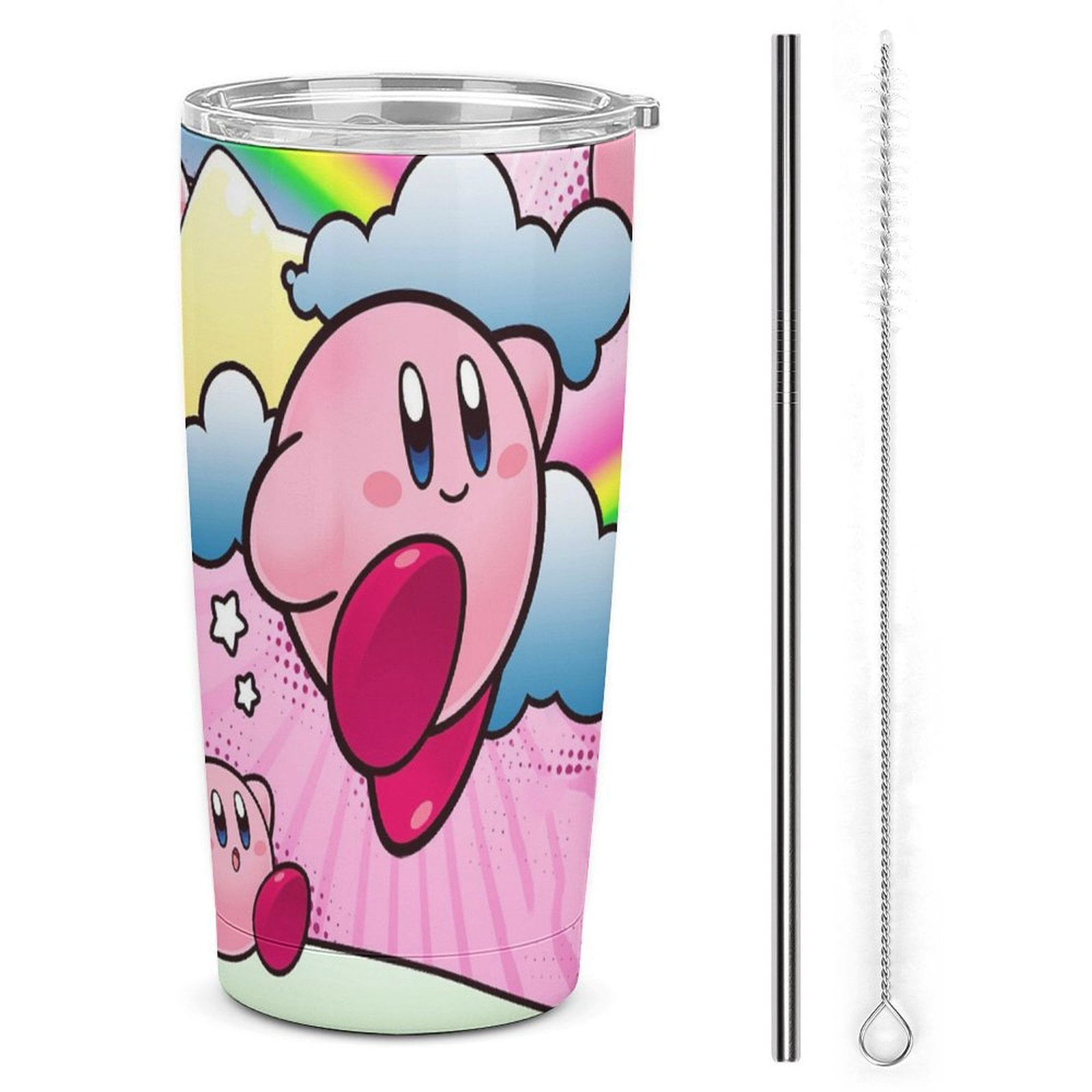 Rainbow Kirby Stainless Steel Car Cup Thermal Vacuum Insulation Mug ...