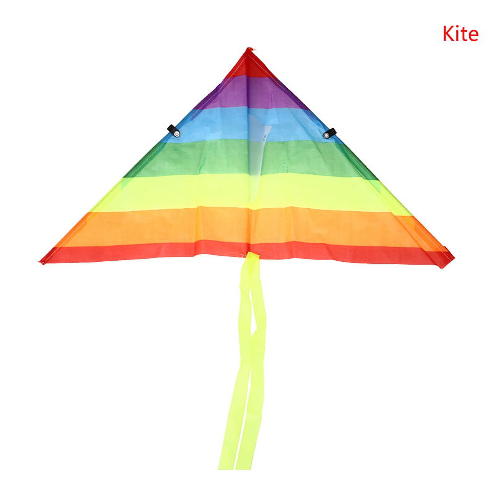 Rainbow Kite With 50M Kite Line Outdoor Kites Kids Toy Kid Gift Garden ...