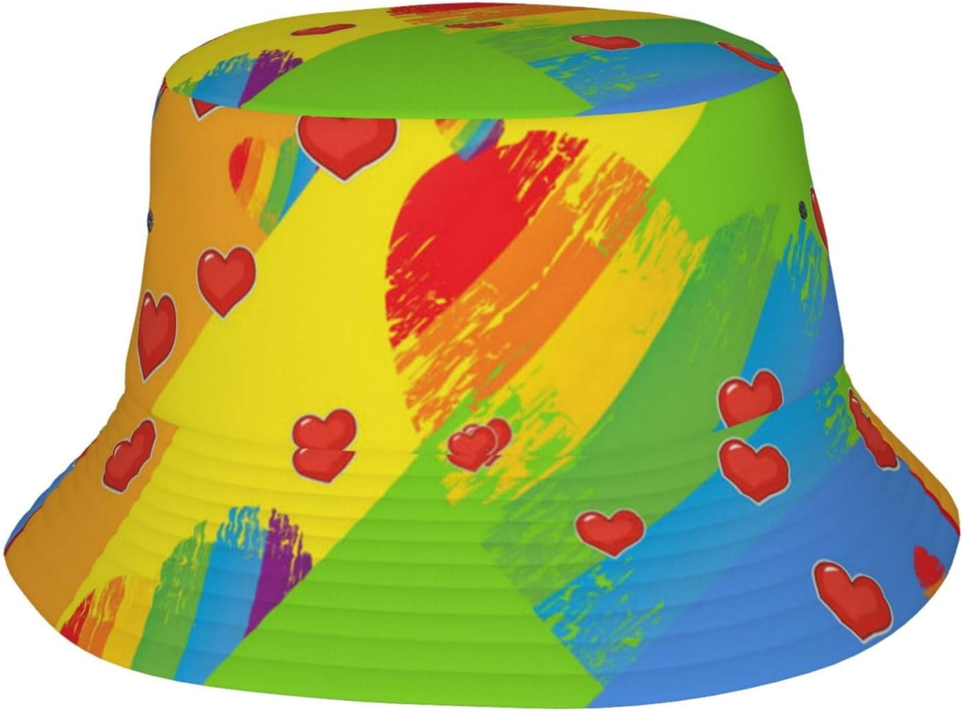 Rainbow LGBT Gay Pride Bucket Hat Summer Travel Beach Sun Hat LGBT ...