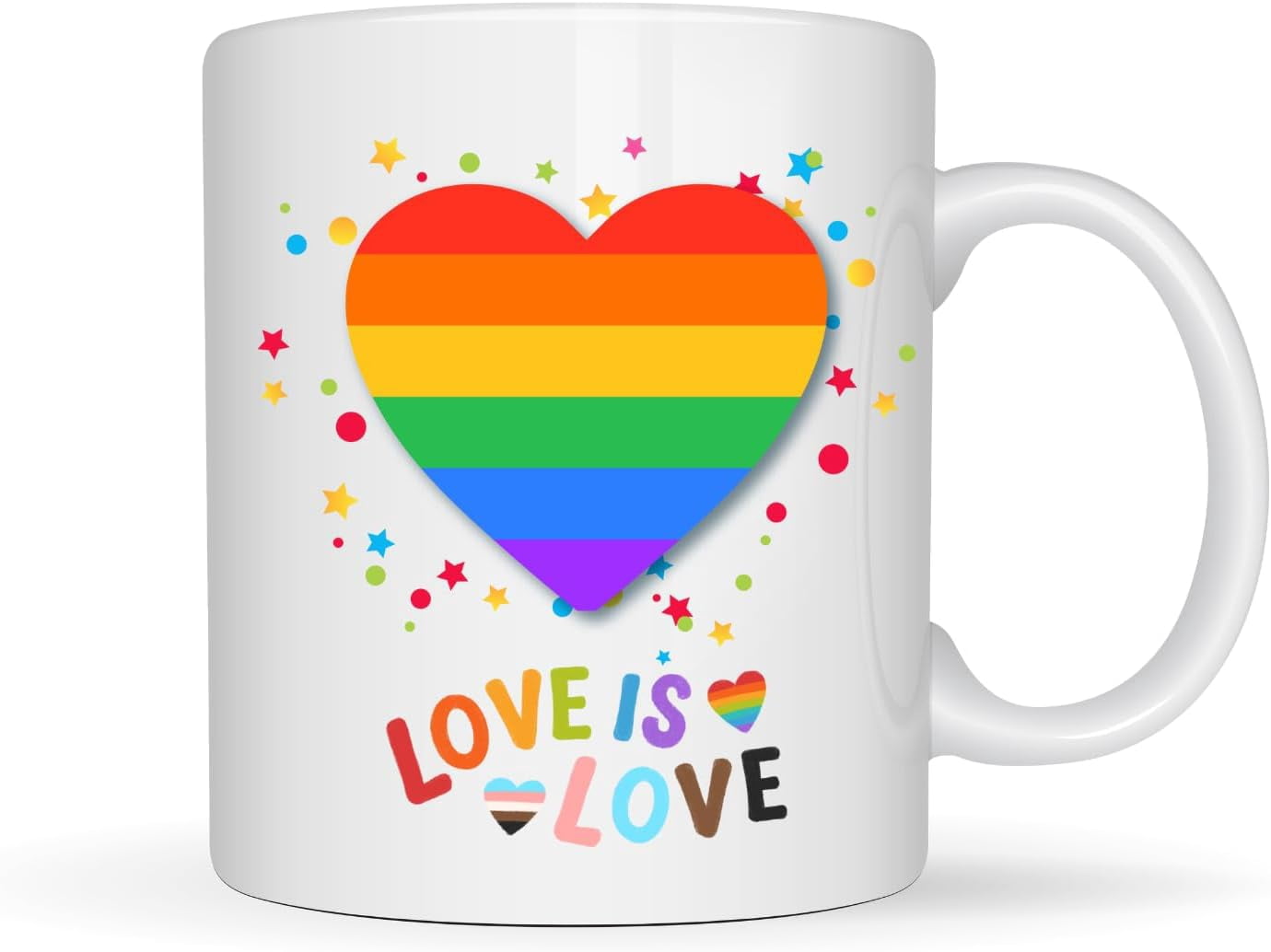 Rainbow LGBT Mug, Pride Coffee Cup with Image, LGBTQ Gifts for Gay ...
