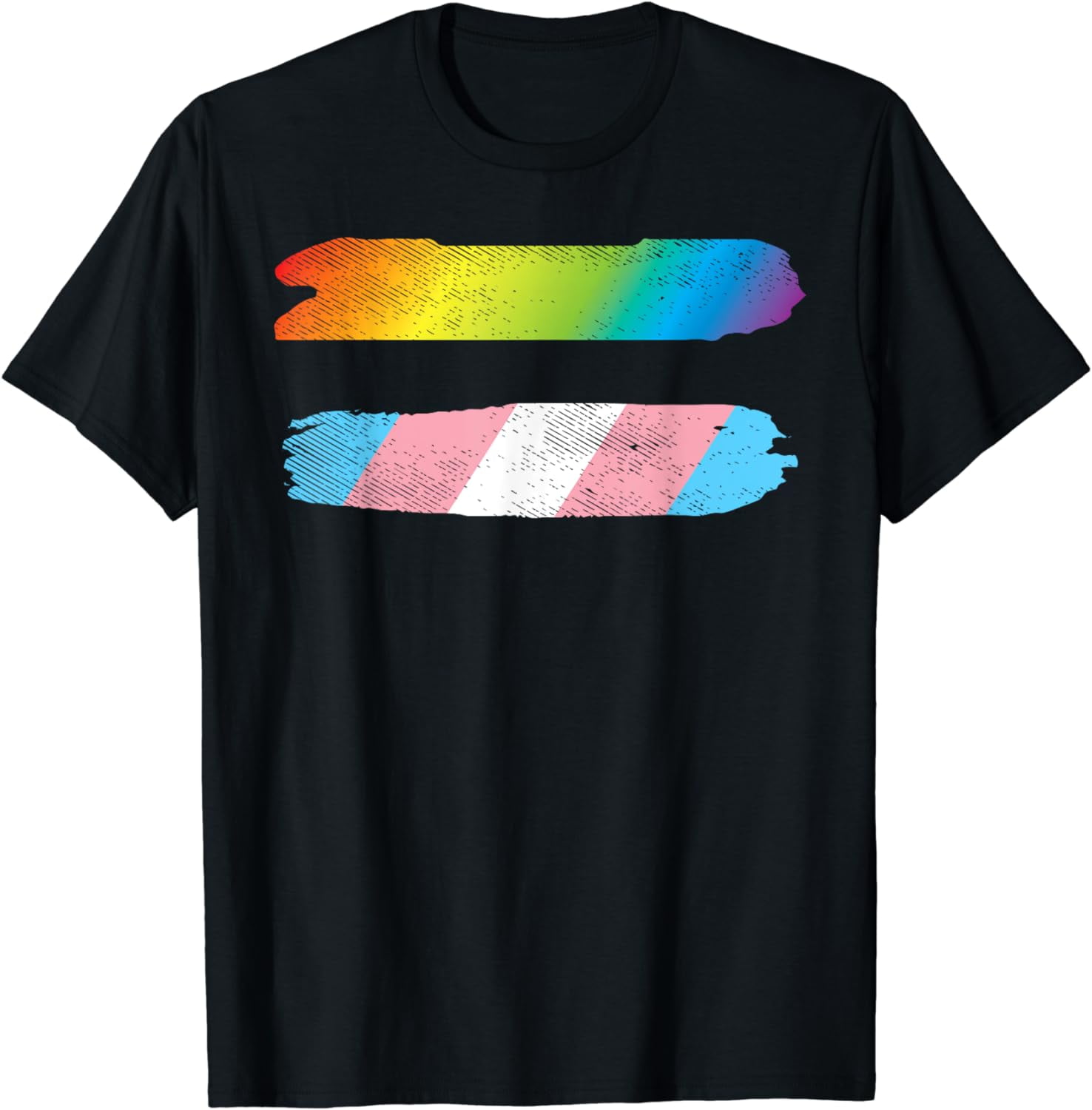 Rainbow LGBT Transgender Equal Sign Trans Rights Pride Flag T-Shirt ...