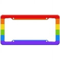 Rainbow LGBTQ Gay Pride Pattern License Plate Frame - Walmart.com