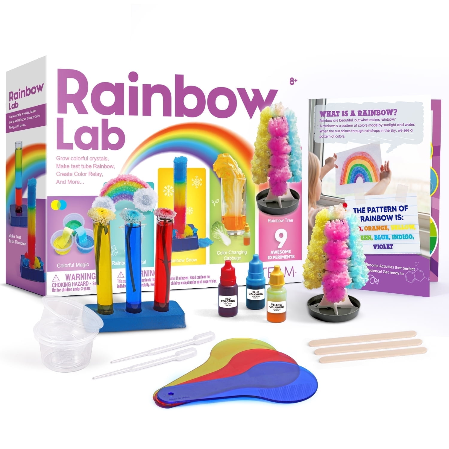 Piano Potato Rainbow Lab Science Kit for Kids, DIY STEM Color Mixing ...