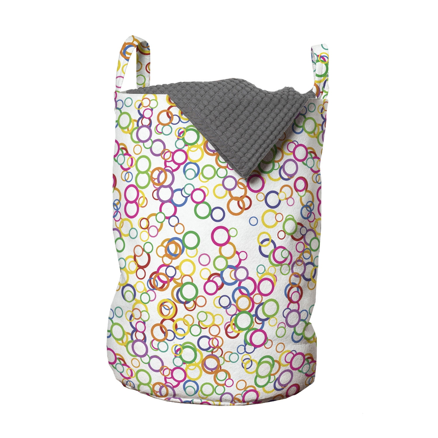 Rainbow Laundry Bag, Circles Rainbow Party Gatherings Summertime Joy ...