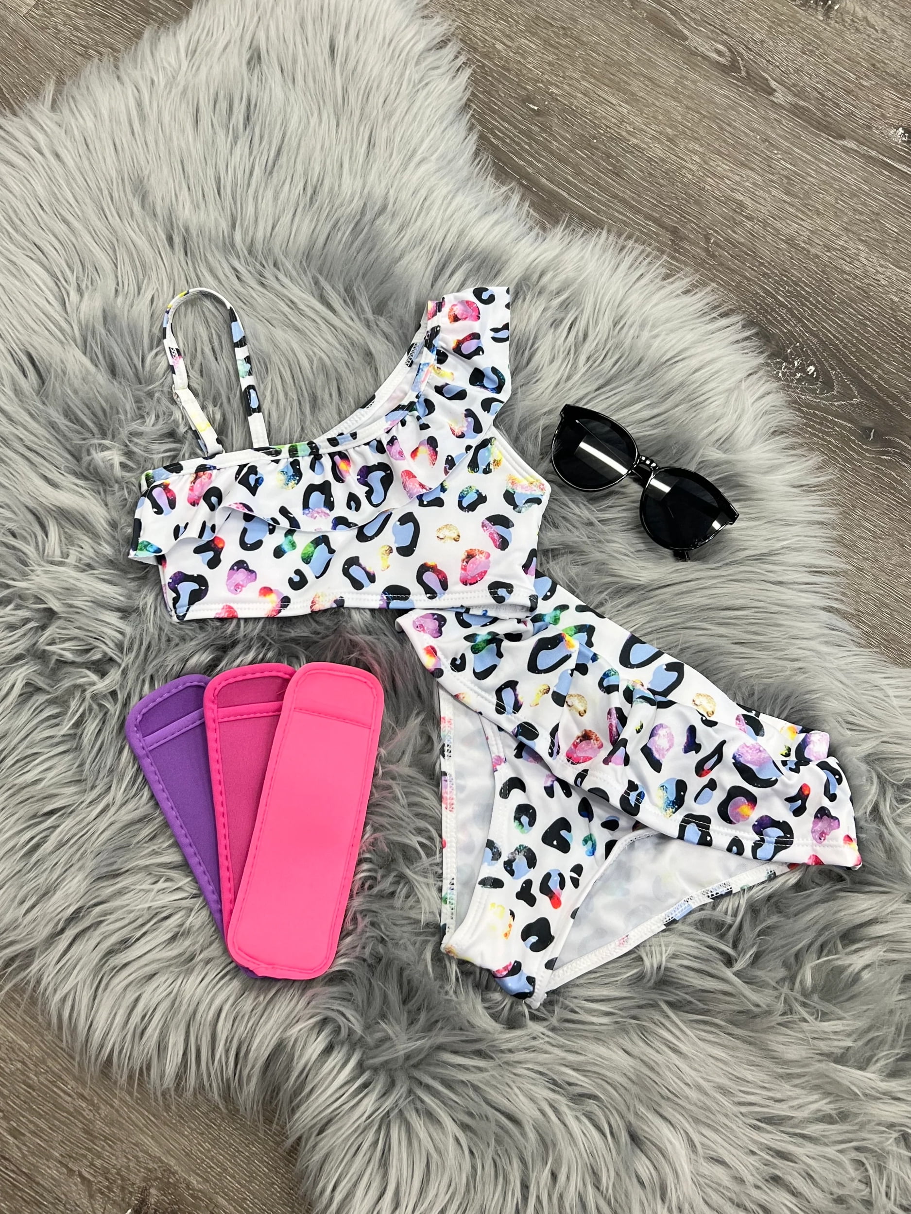 Rainbow Leopard Swim Suit - Walmart.com
