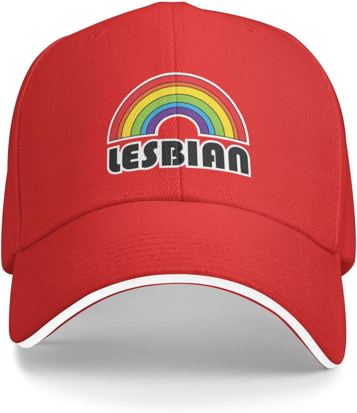 Rainbow Lesbian LGBT Trucker Hat LGBT Pride Baseball Cap Black ...