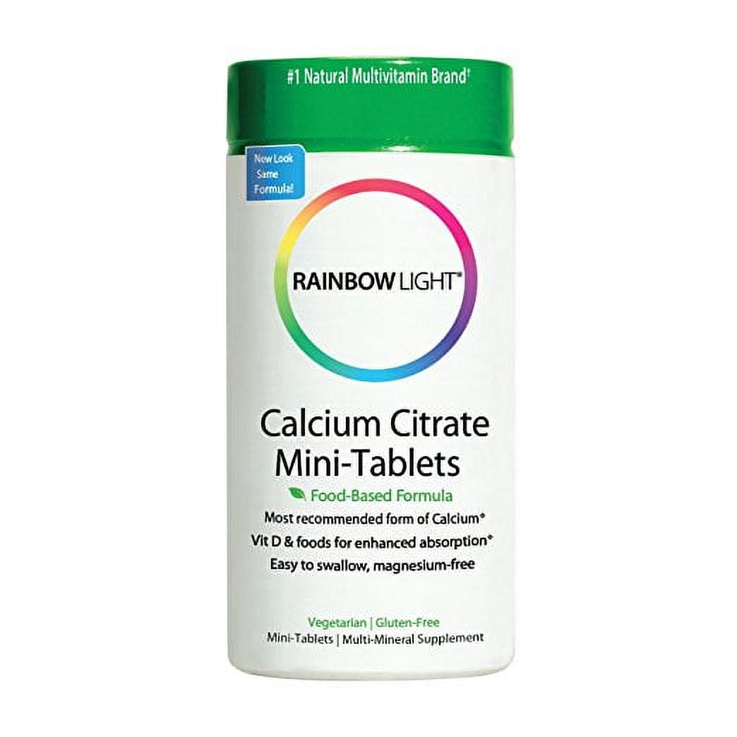 Rainbow Light Calcium Citrate Mini-Tabs 120 Tab - Walmart.com