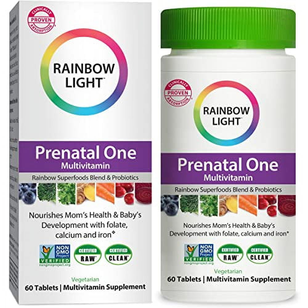 Rainbow Light High-Potency Prenatal One Multivitamin, Prenatal Health ...