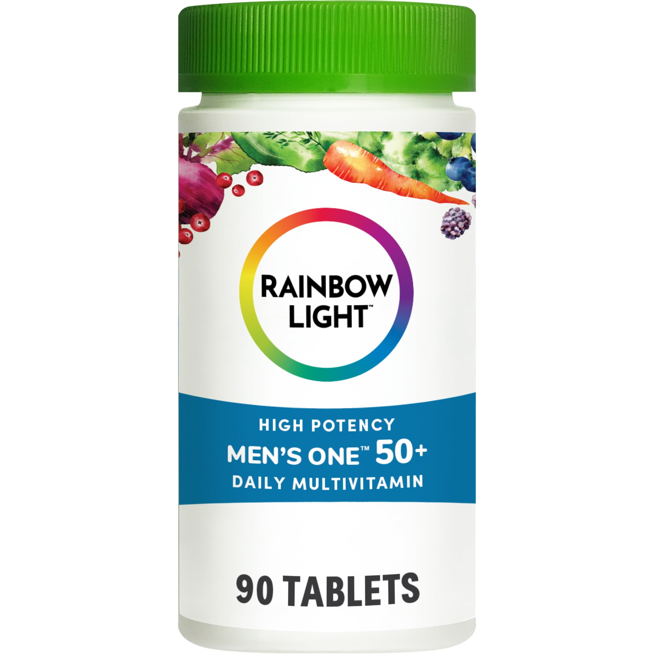 Rainbow Light Mens One 50+ High-Potency Multivitamin, Men's Daily ...
