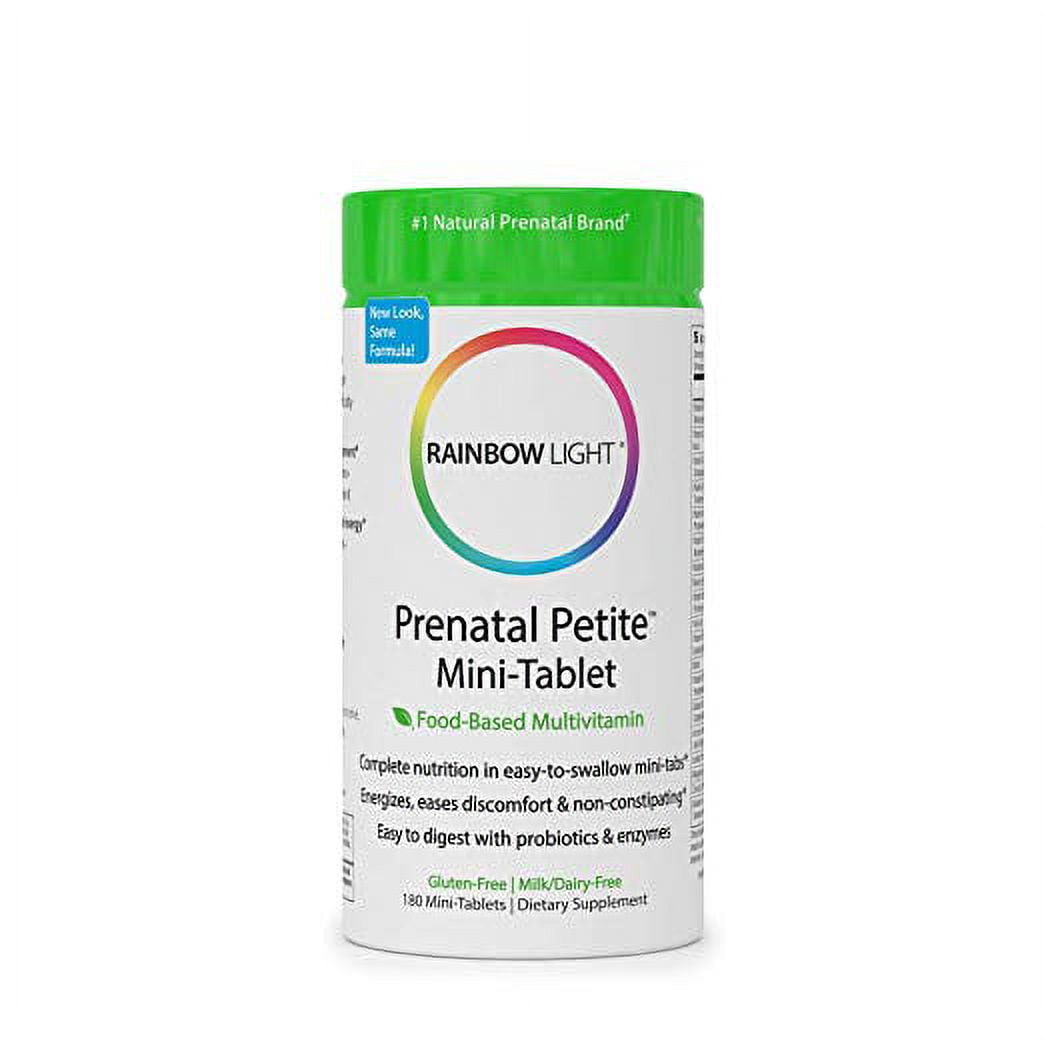 Rainbow Light Prenatal Petite Mini-Tab Multivitamin Plus Superfoods ...